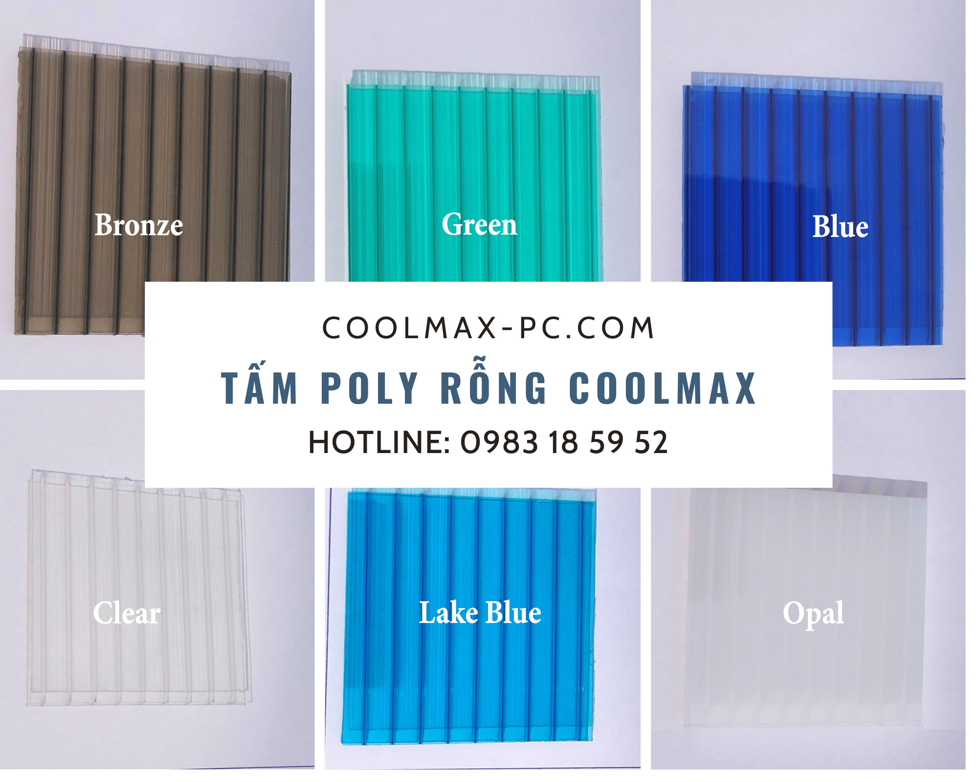 Tấm Poly Màu Trắng Sữa - TẤM LỢP LẤY SÁNG COOLMAX - SKYBUILD PLUS